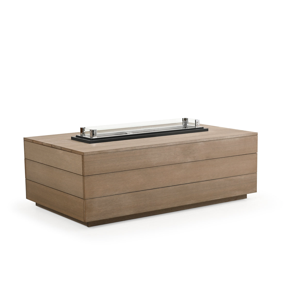 Maui Outdoor PoliSoul™ Rectangular Fire Pit with Wind Guard – Leaders ...